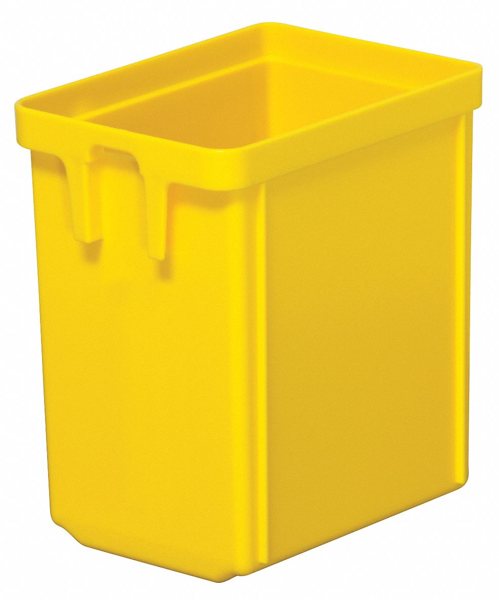 AKRO MILS 7 1 4 In X 5 3 8 In X 8 1 4 In Yellow Bin Cups 39T742