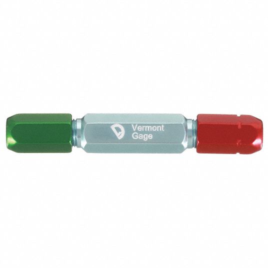 VERMONT GAGE, 0.0751 in Compatible Gauge Dia Range - Min, Double End ...