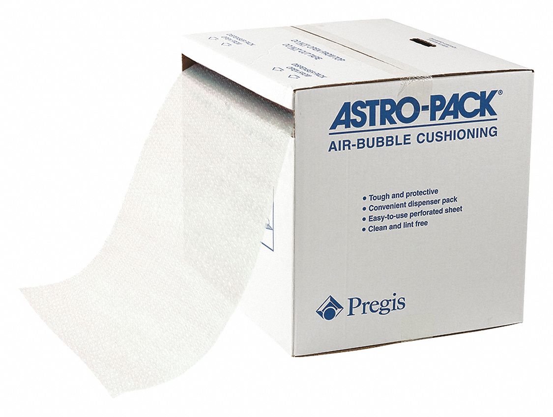 1/2 in Bubble Size, 24 in Roll Wd, Bubble Dispensing Box - 39UL07 ...