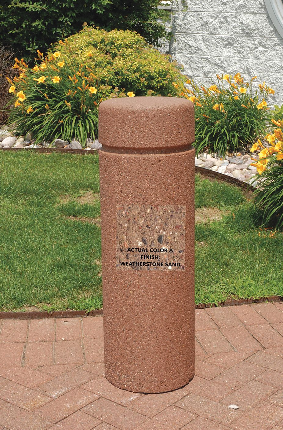 72 in Overall Ht, 18 in Overall Wd, Decorative Bollard - 39UP52 ...