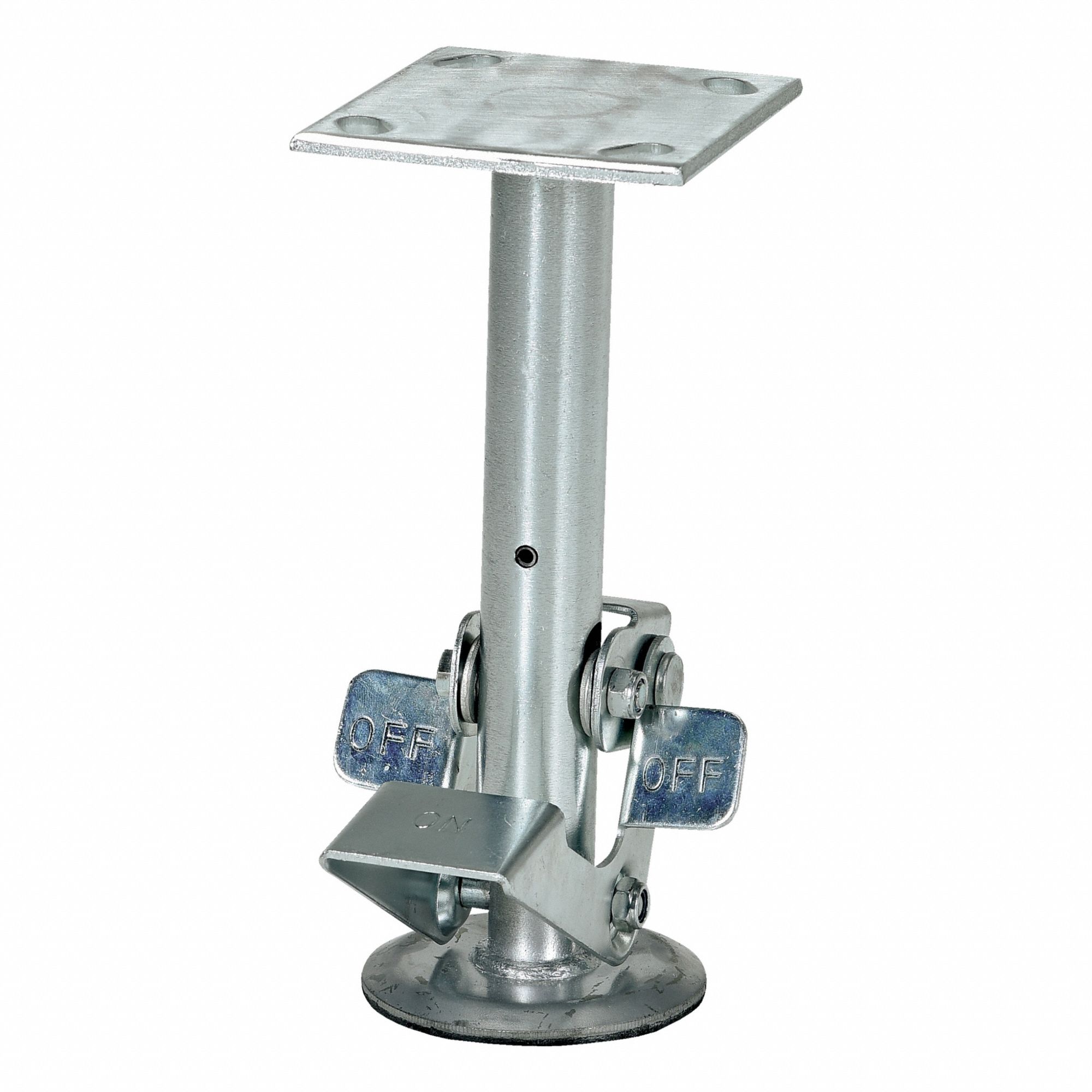 For 5 in Wheel Dia, 9 1/2 in Floor Lock Retracted Ht, Floor Lock ...