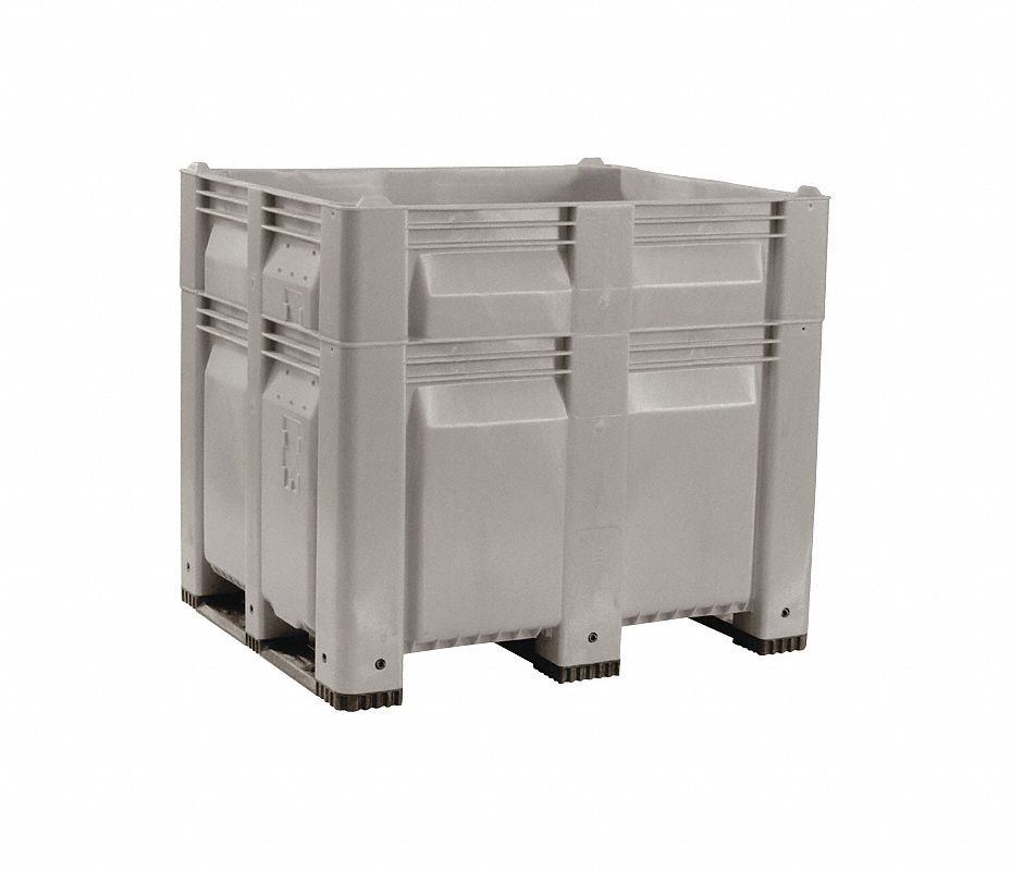 DECADE PRODUCTS Contendor para Granel,Gris,46" Alt Total - Contenedores ...