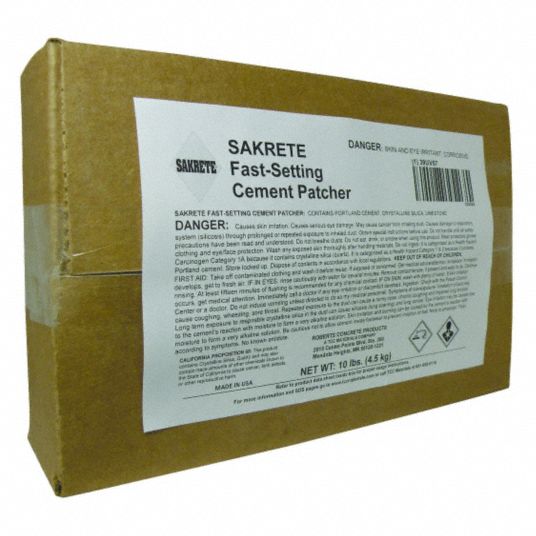 SAKRETE, Fast Setting, Cement, Concrete Repair Compound - 39UV57|120028 ...