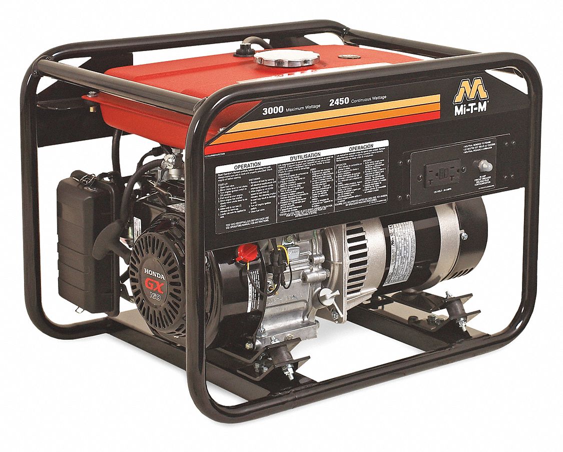 MI-T-M, Conventional, Gasoline, Portable Generator - 39W894|GEN-3000 ...