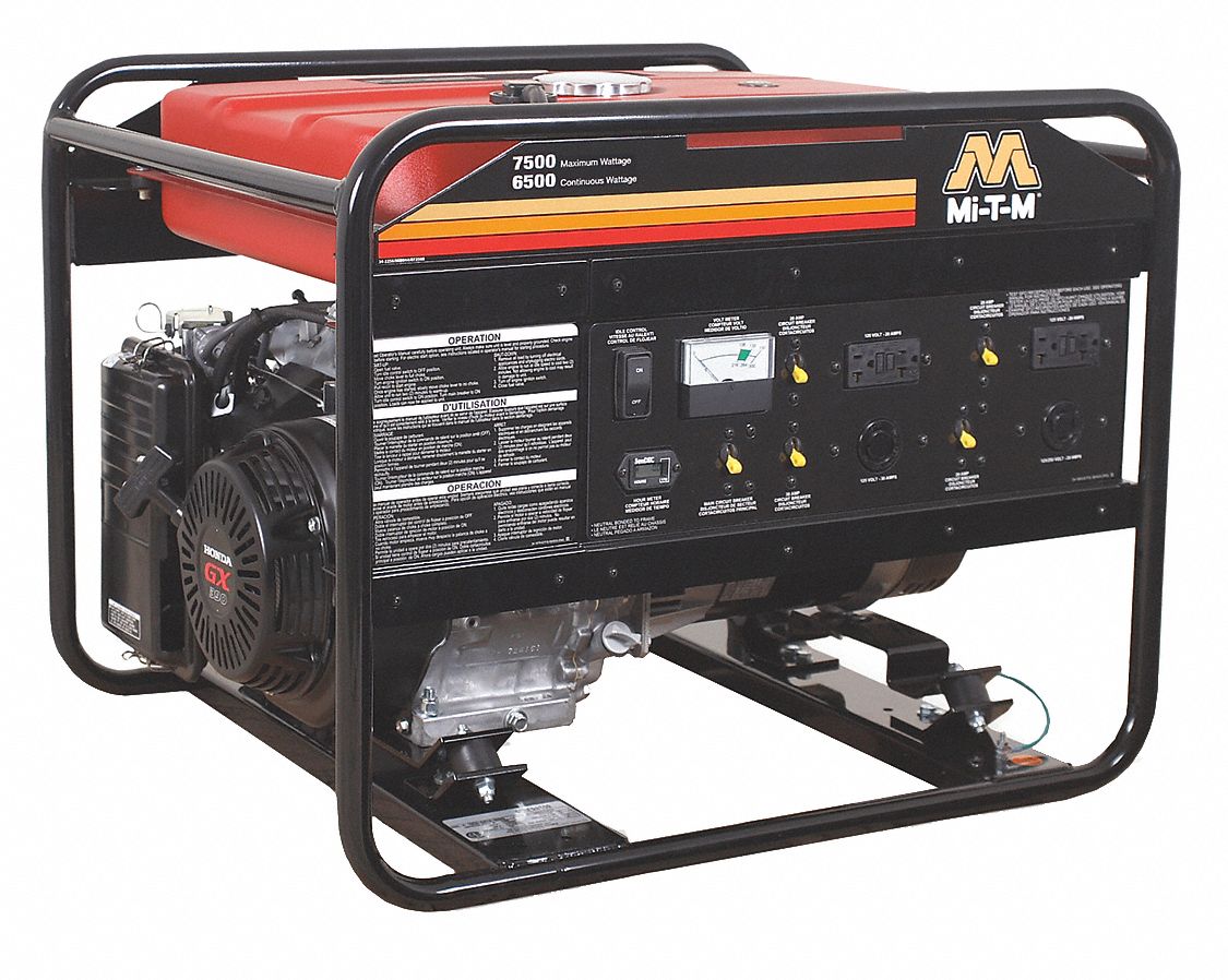 MI-T-M, Conventional, Gasoline, Portable Generator - 39W903|GEN-7500 ...