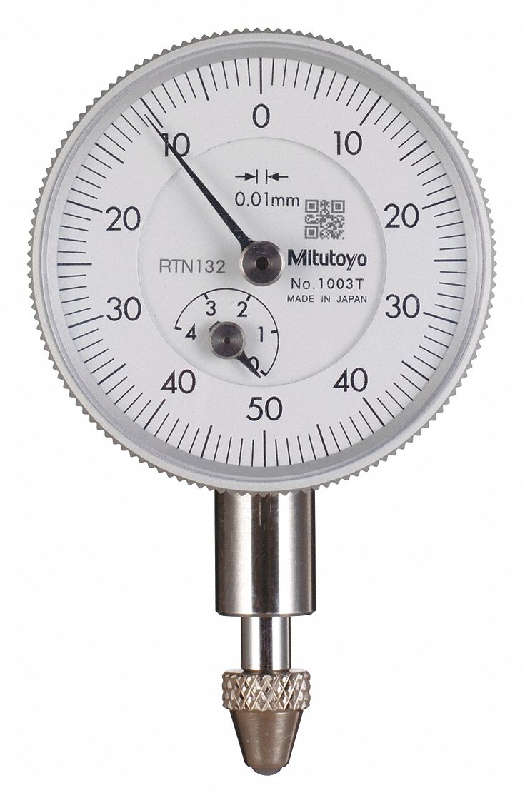 Mitutoyo 0 To 4 Mm Range Balanced Reading Dial Indicator 39w978