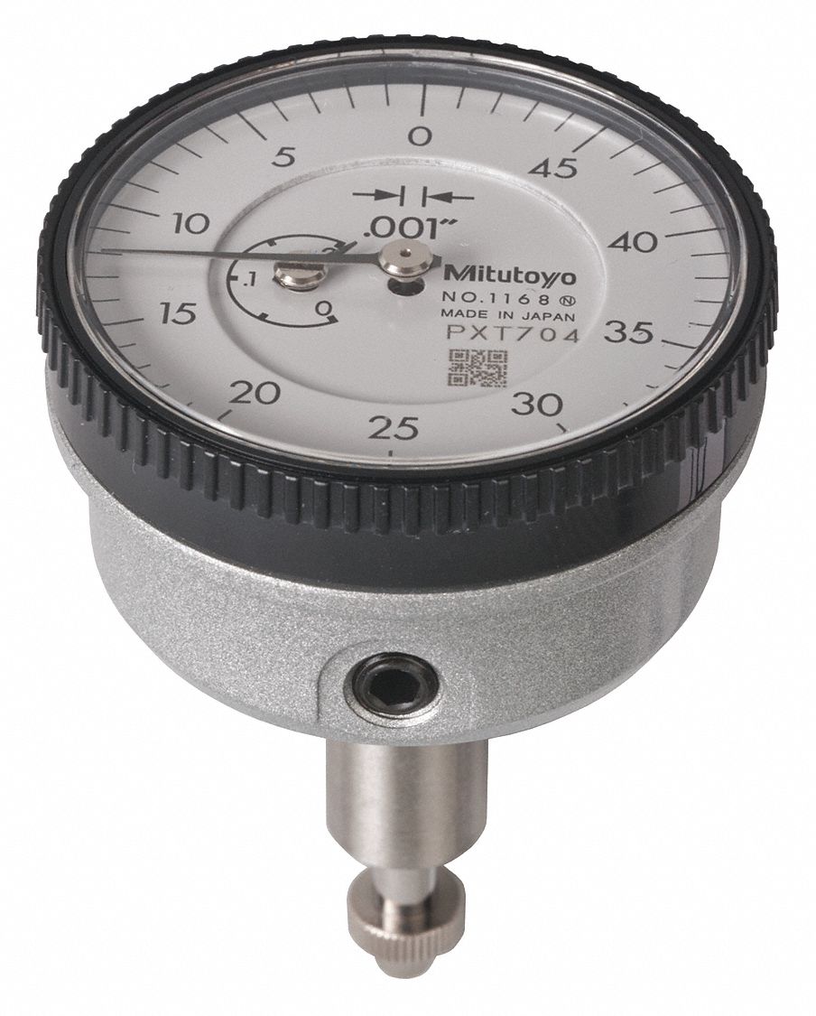 MITUTOYO, Back Plunger Dial Indicator - 39X060|1168A - Grainger