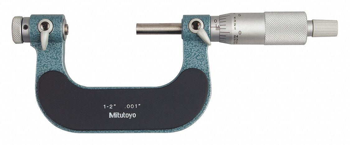 MITUTOYO, 1-2/.001In. Screw Thread Mic - 39X093|126-138 - Grainger