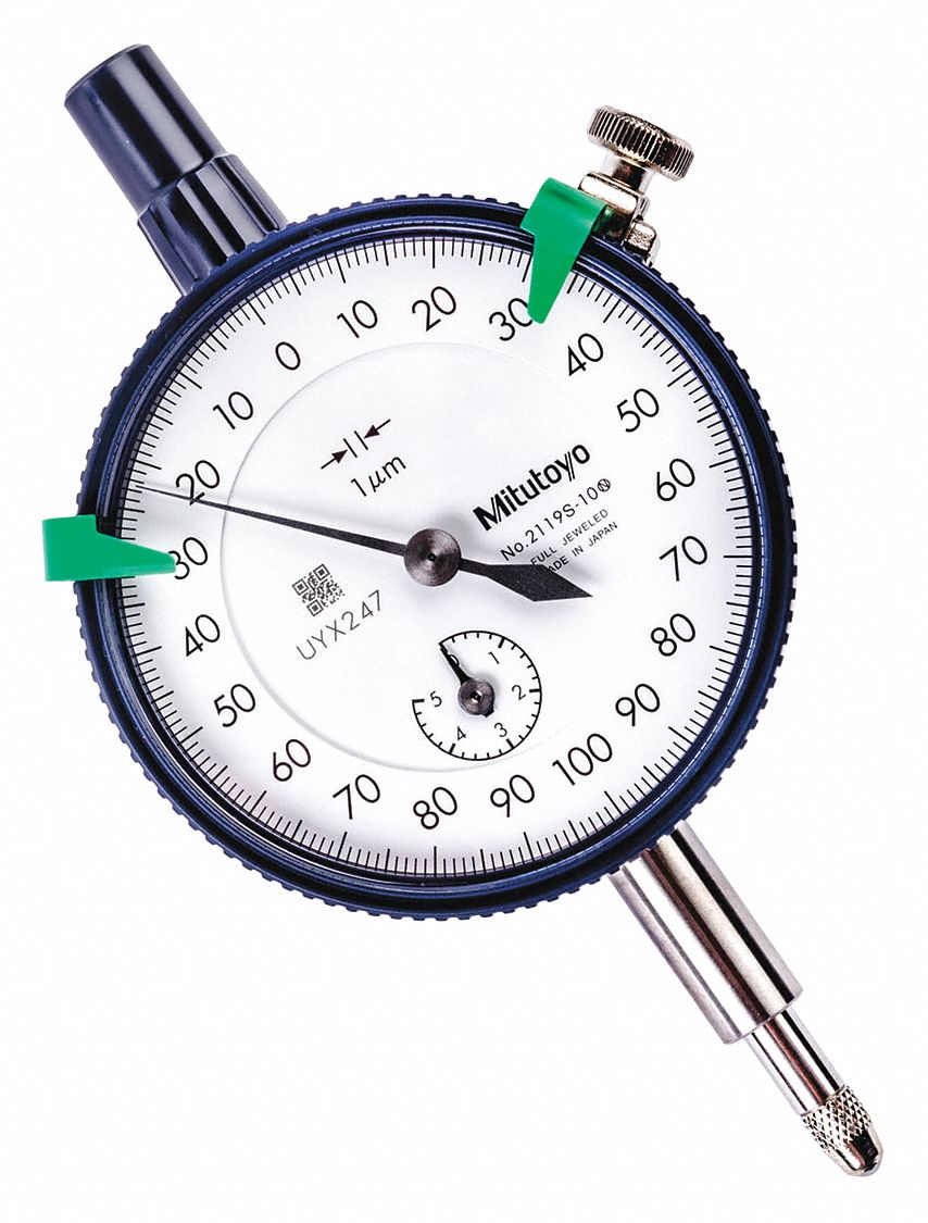 MITUTOYO Indicador Carátula,.001mm/5mm 0-100-0 - 39X322 | 2119A-10 ...