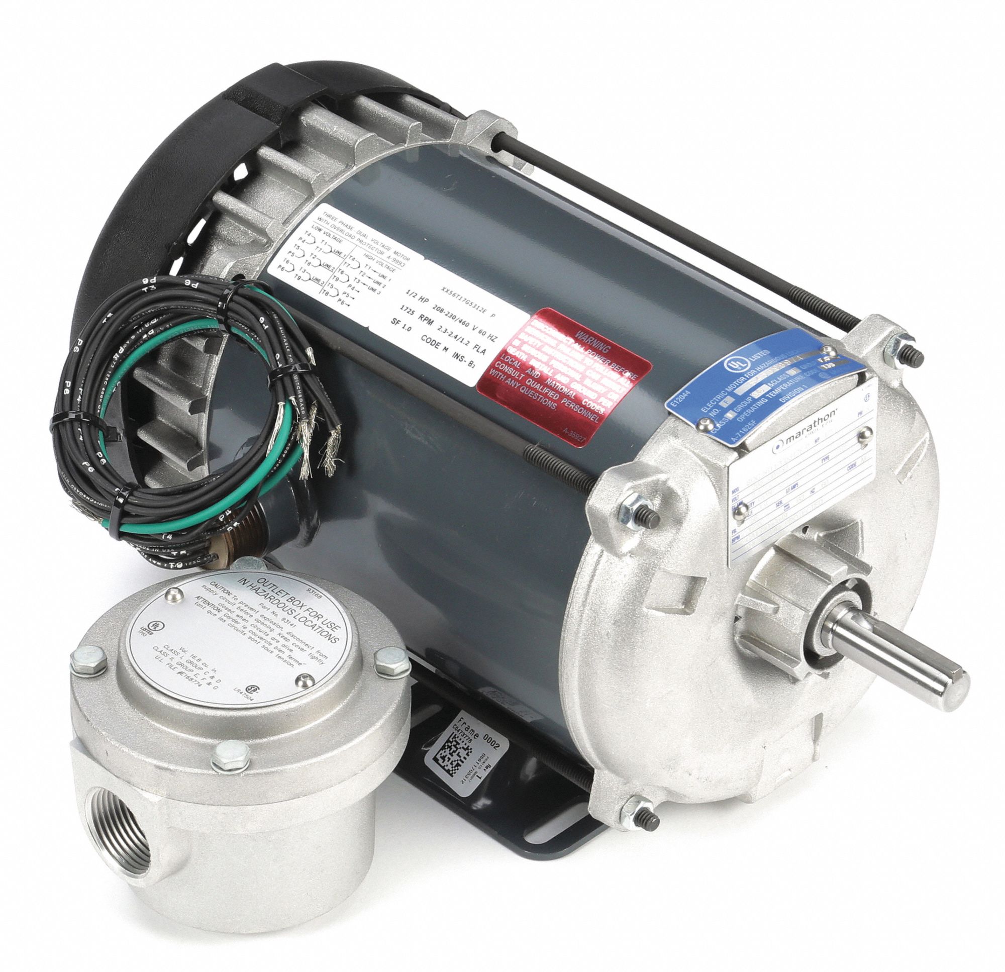 LEESON, Division I, Class I/Class II, Hazardous Location Motor - 39X605 ...