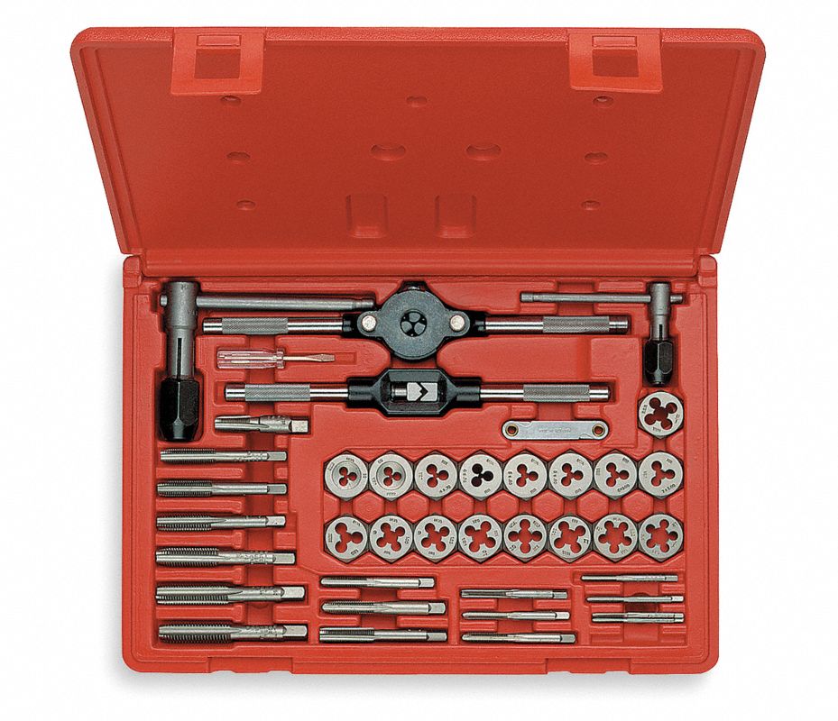 BOSCH Juego de Machuelos y Dados para Roscar 40 piezas NC, NF, NPT ...