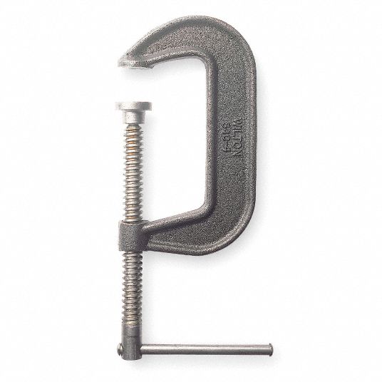 Regular Duty Cast Iron C-Clamp, 4 in Max. Opening, 2 1/16 in Throat ...