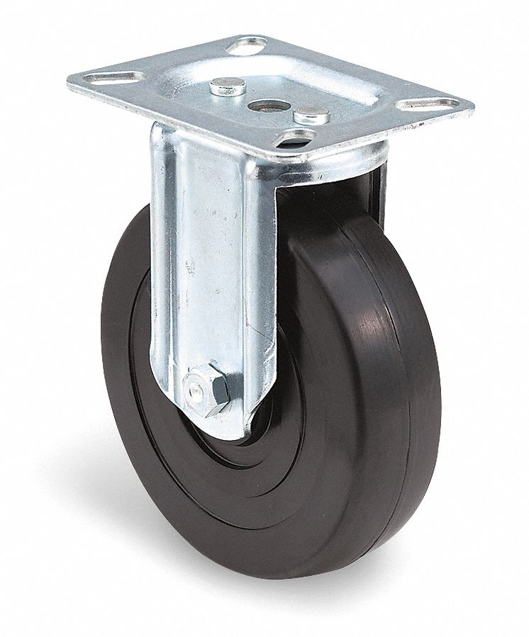 E.R. WAGNER, 5 in Wheel Dia., 350 lb, Plate Caster - 4X786 ...