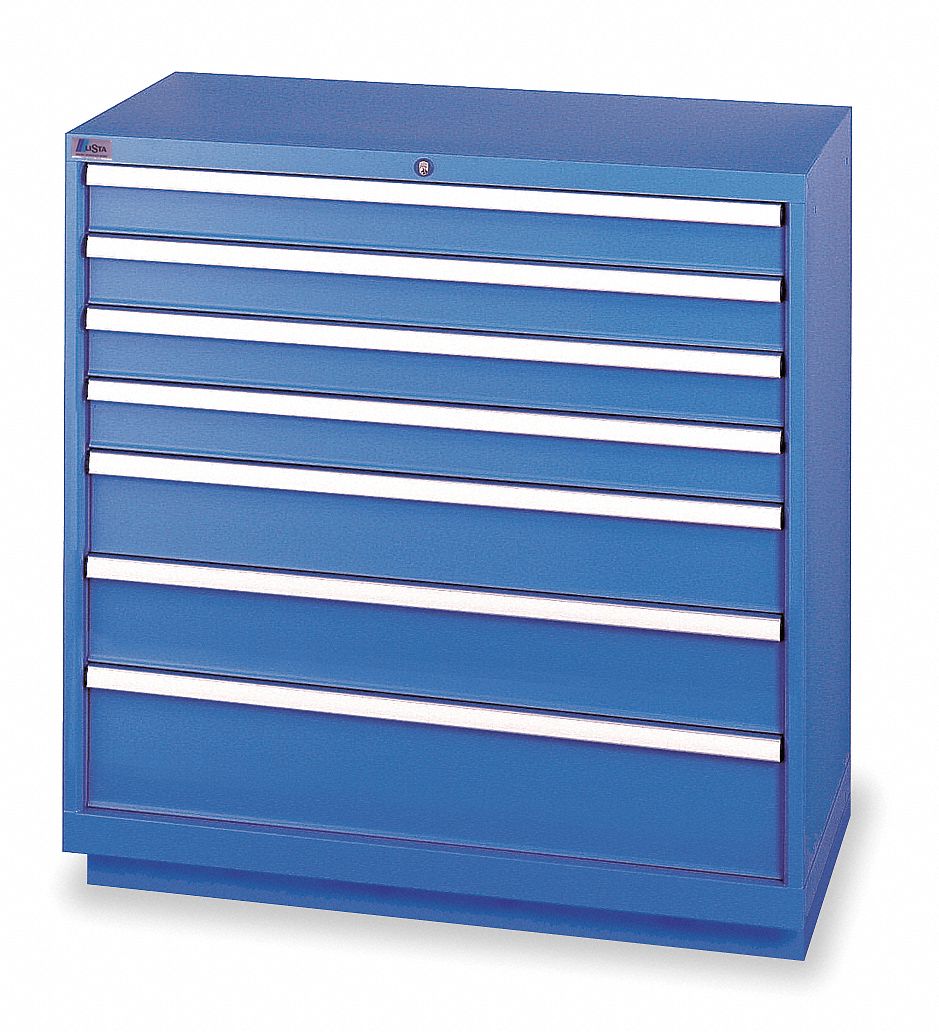 LISTA, 40 1/4 in x 22 1/2 in x 41 3/4 in, 7 Drawers, Modular Drawer ...