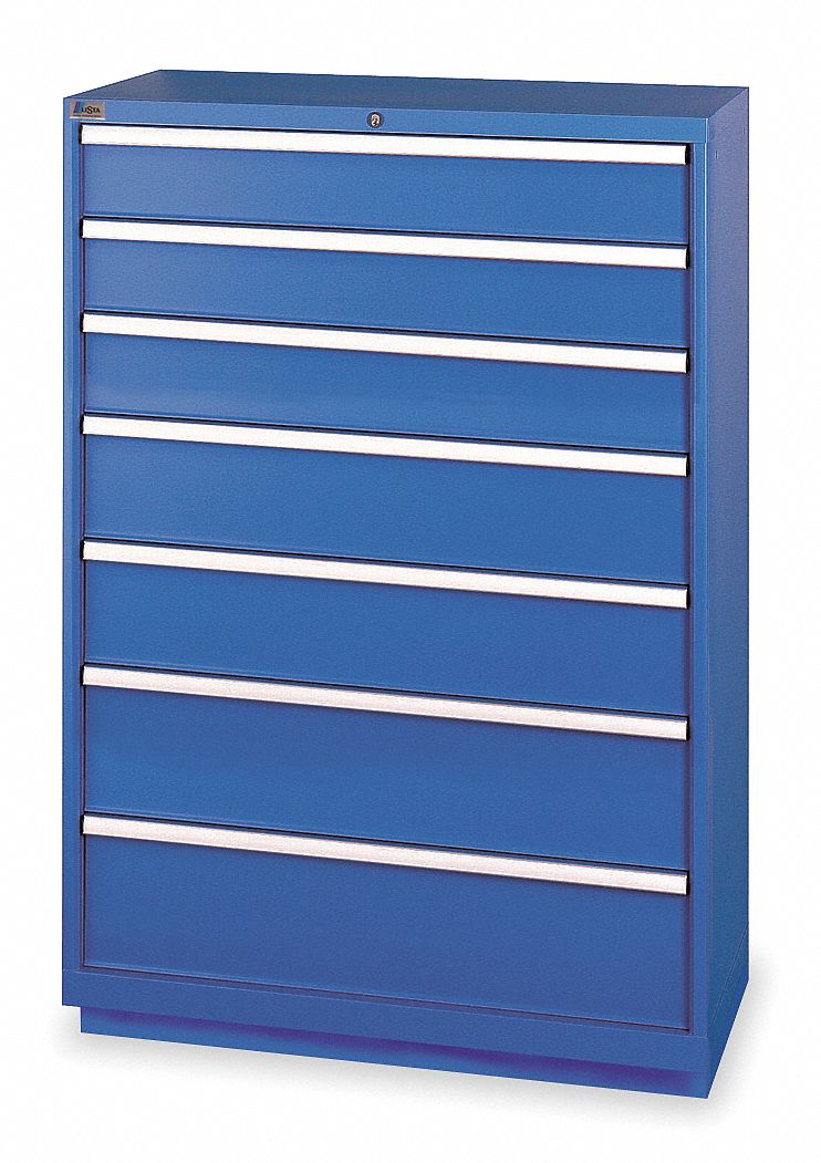 LISTA, 40 1/4 in x 22 1/2 in x 59 1/2 in, 7 Drawers, Modular Drawer ...