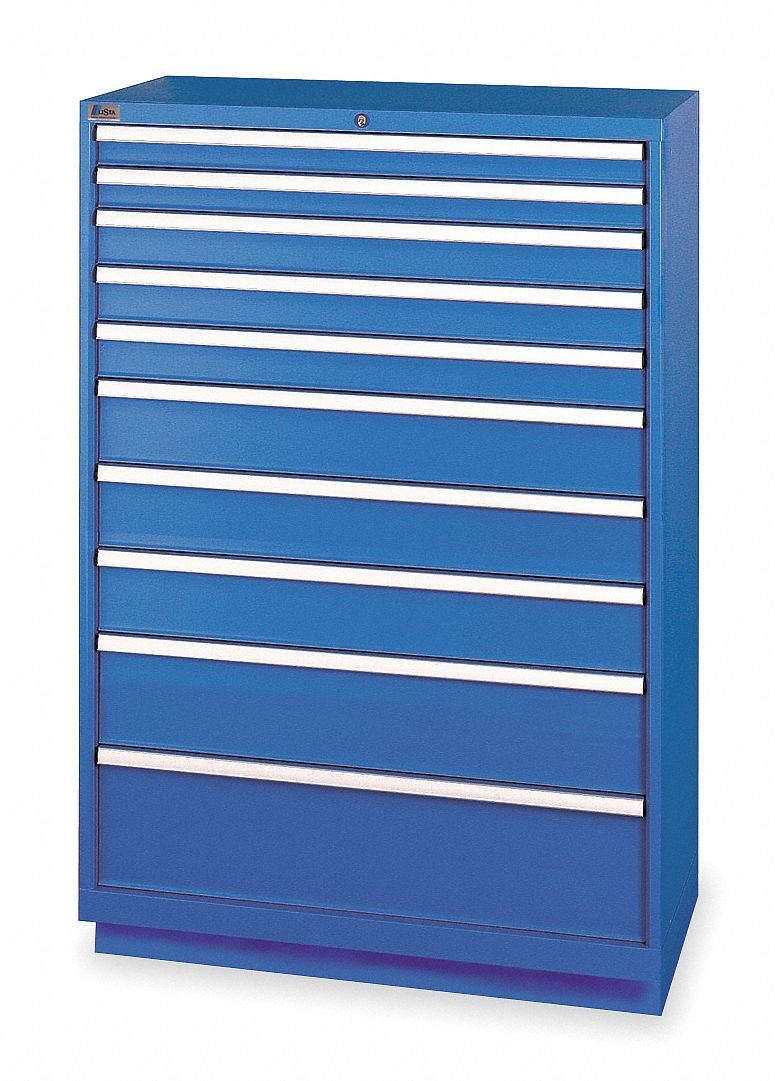 LISTA, 40 1/4 in x 22 1/2 in x 59 1/2 in, 10 Drawers, Modular Drawer ...