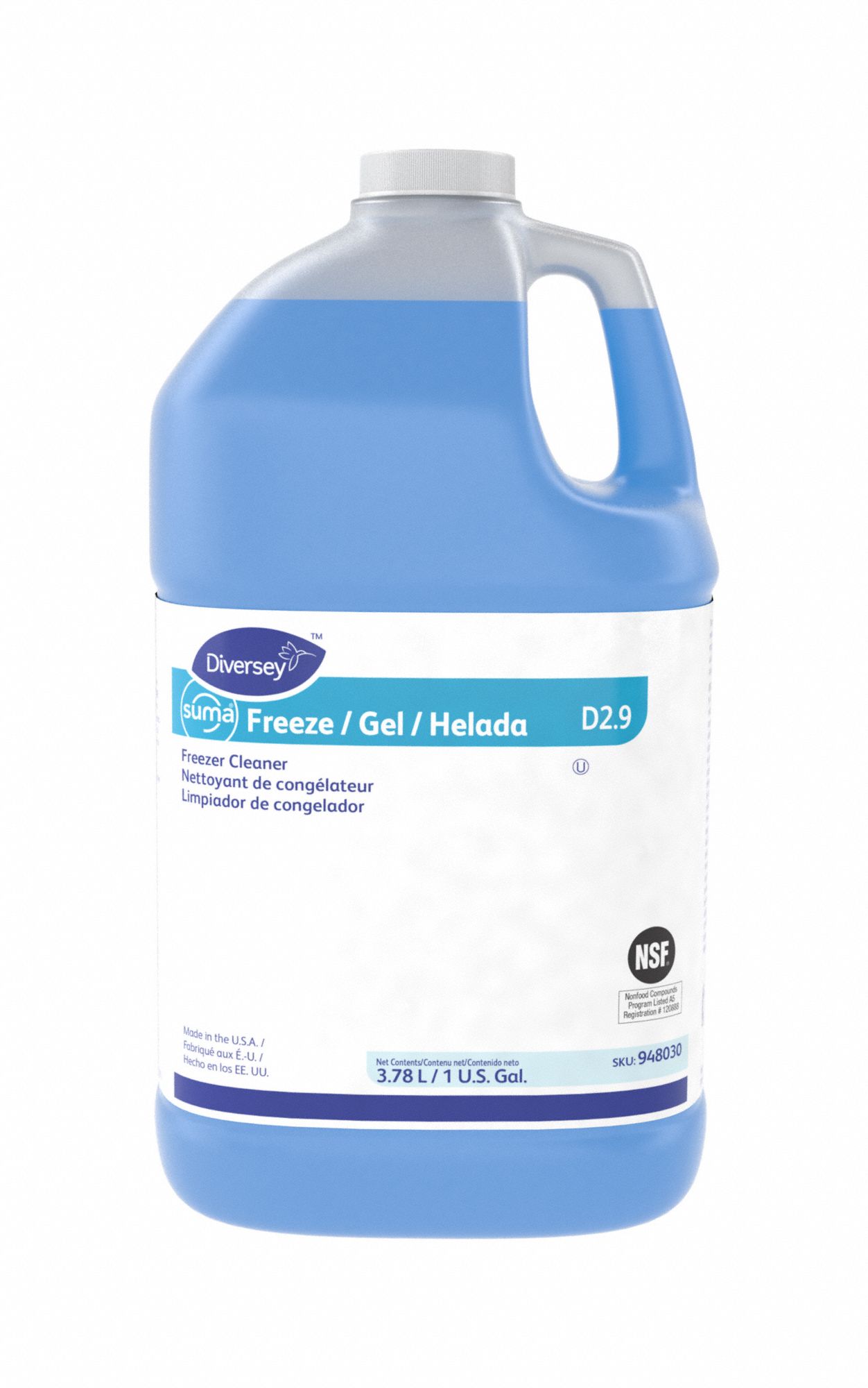 DIVERSEY, Jug, 1 gal Container Size, Freezer Floor Cleaner - 3AAG8 ...