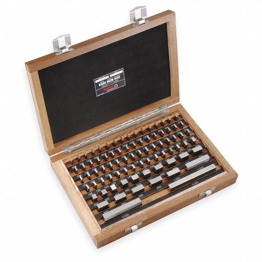 STARRETT Rectangular Gauge Block Set, Shape Rectangular, Number of ...