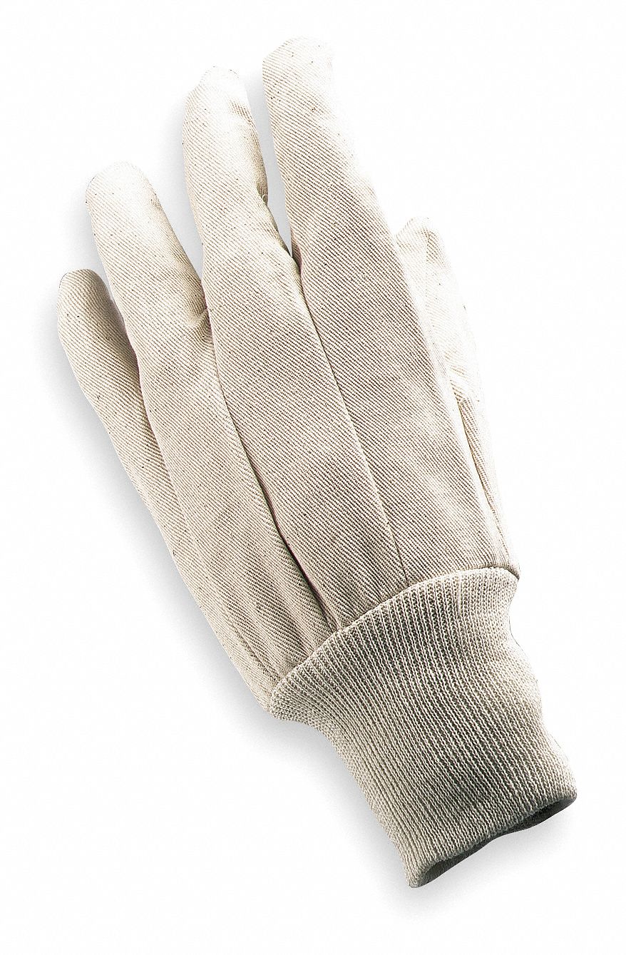 CONDOR Knit Gloves: S ( 7 ), Uncoated, Uncoated, Cotton, Canvas Task ...