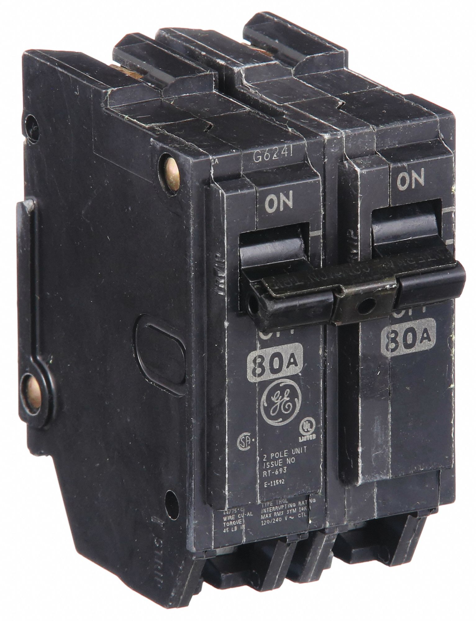 GE, THQL, 80 A, Miniature Circuit Breaker - 3AGG3|THQL2180 - Grainger