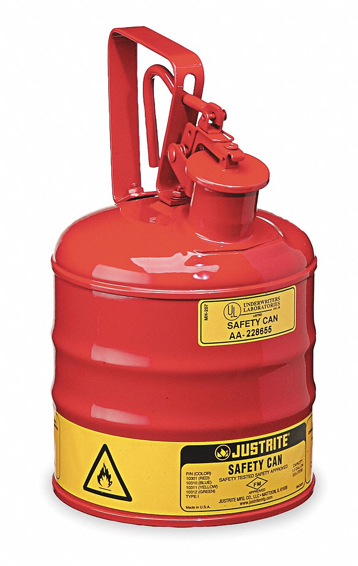 Type I Safety Can,1 pt.,Red - Grainger