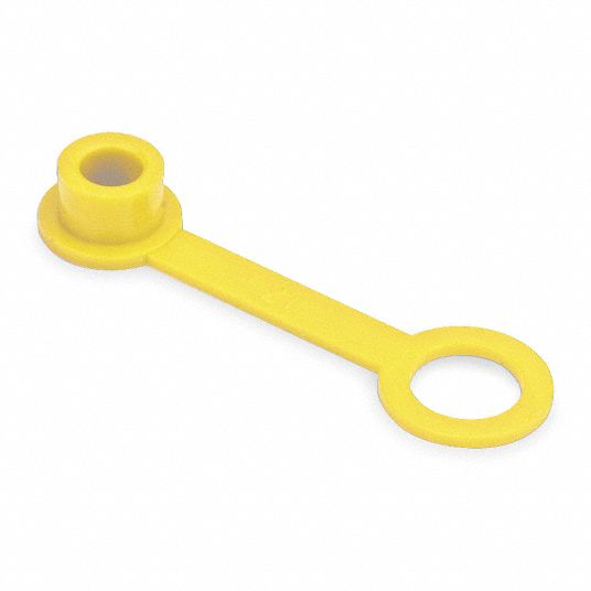CAPLUGS, Yellow, Plastic, Grease Fitting Caps - 3APC8|3APC8 - Grainger