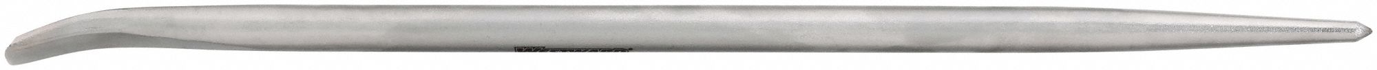 WESTWARD Alignment Pry Bar: Chisel/Point End, 18 in Overall Lg, T No ...
