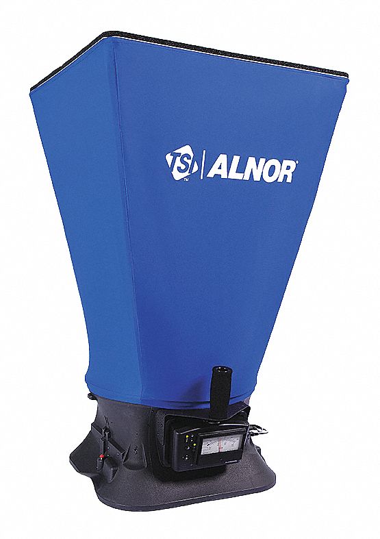 TSI ALNOR, Analog Balometer/Case, 18 in Base Dia, Air Flow Capture Hood ...