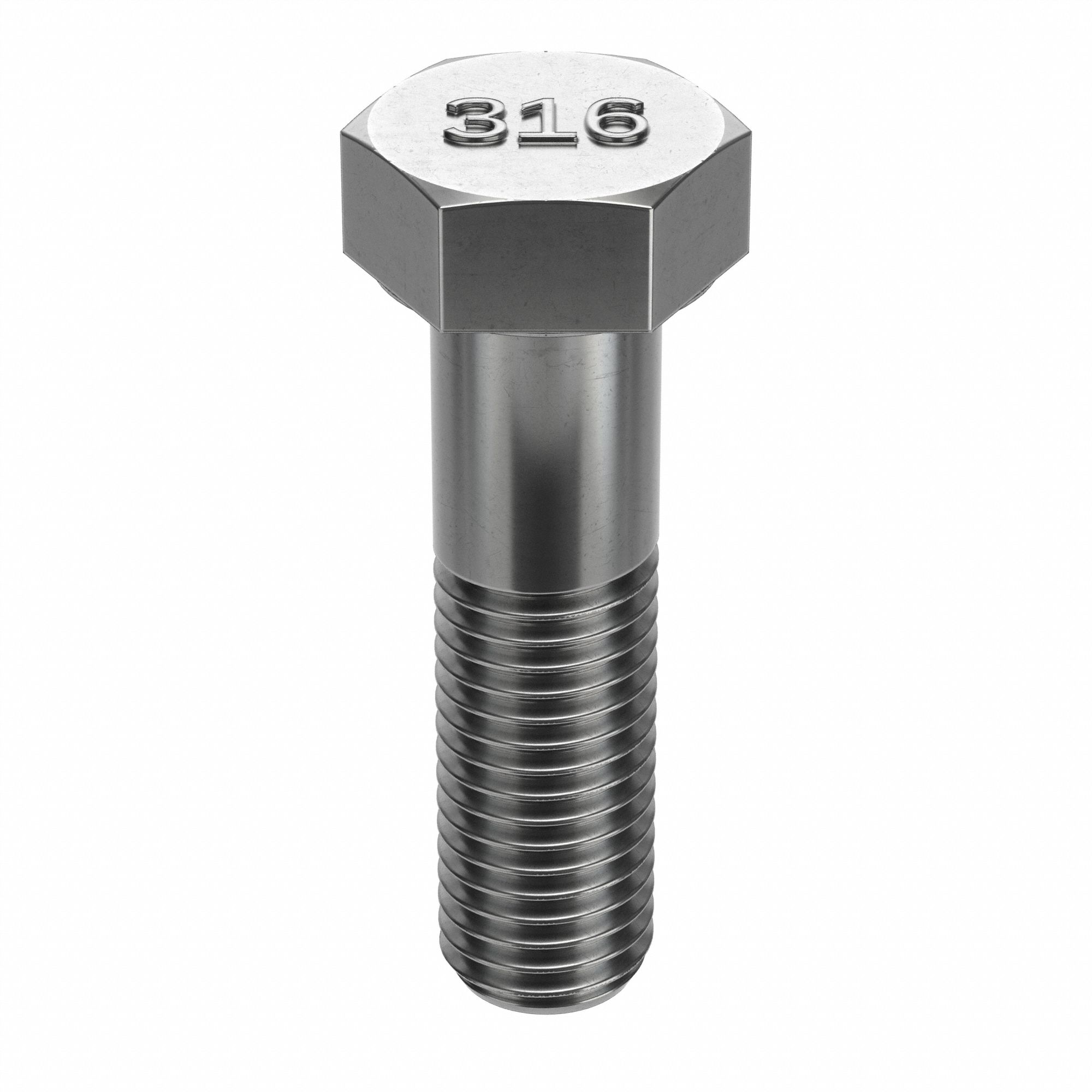 APPROVED VENDOR Tornillo Cabeza de Dado Hexagonal 5/8"-11 316 Longitud de 3", Acabado Sin ...
