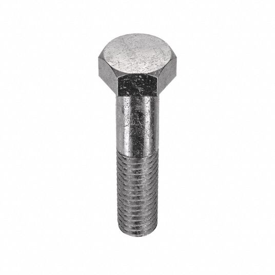 Stainless Steel, Plain, Hex Head Cap Screw - 3AUN2|3AUN2 - Grainger