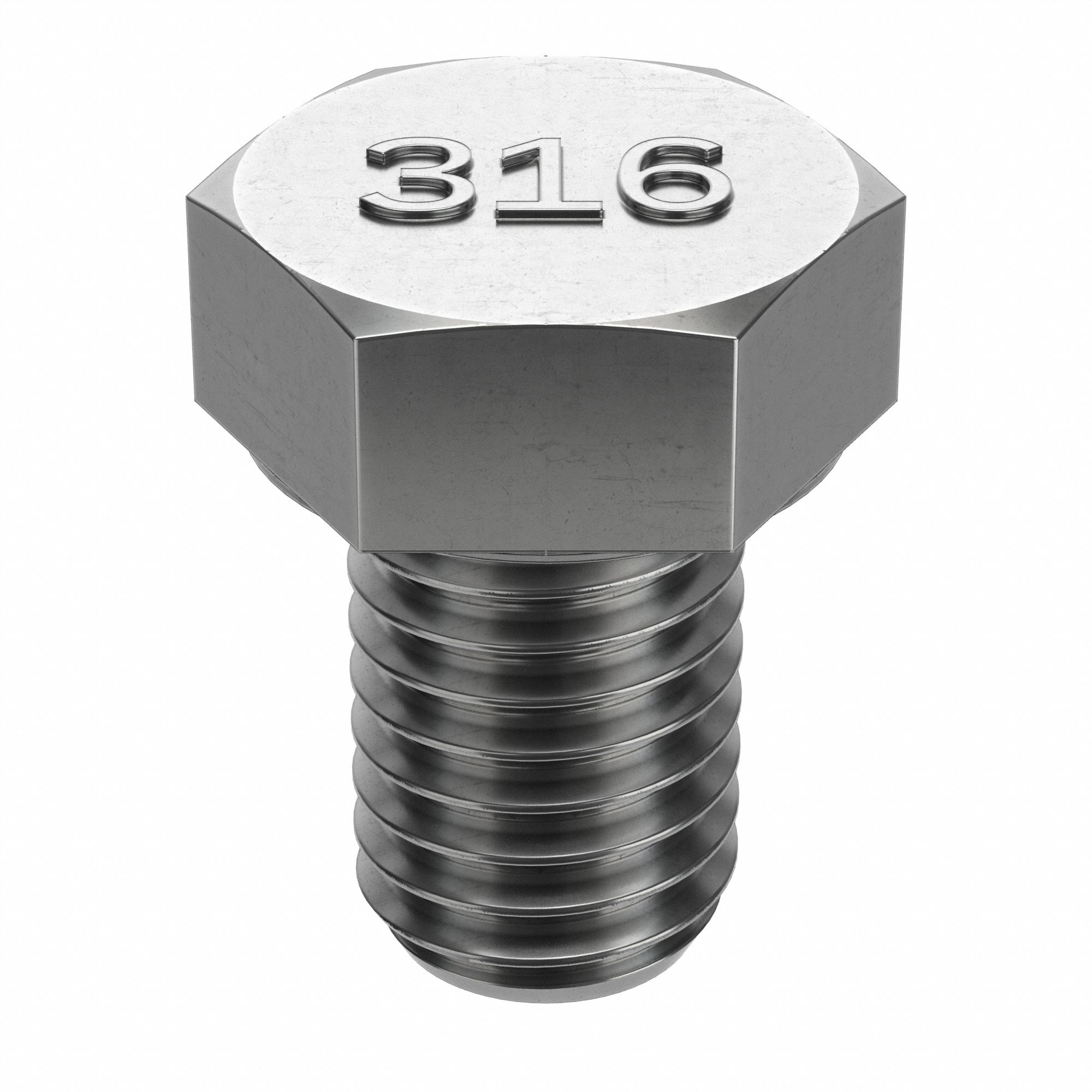 APPROVED VENDOR Tornillo Cabeza Hexagonal 3/8"-16 316 Longitud de 5/8", Acabado Sin Acabado ...