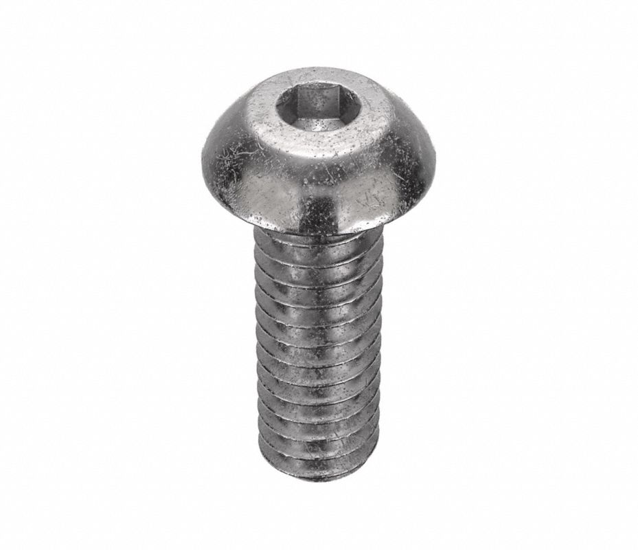 APPROVED VENDOR Tornillo de Cabeza Hueca , Redonda , 1/4"-20 , 3/4 ...