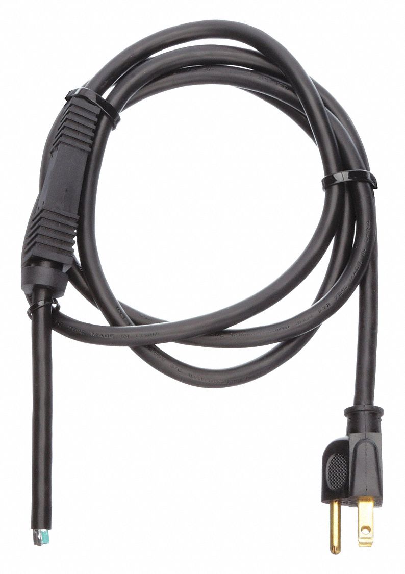 POWER FIRST, 6 ft Lg, NEMA 5-15P Plug, Power Cord - 3AY43|3AY43 - Grainger