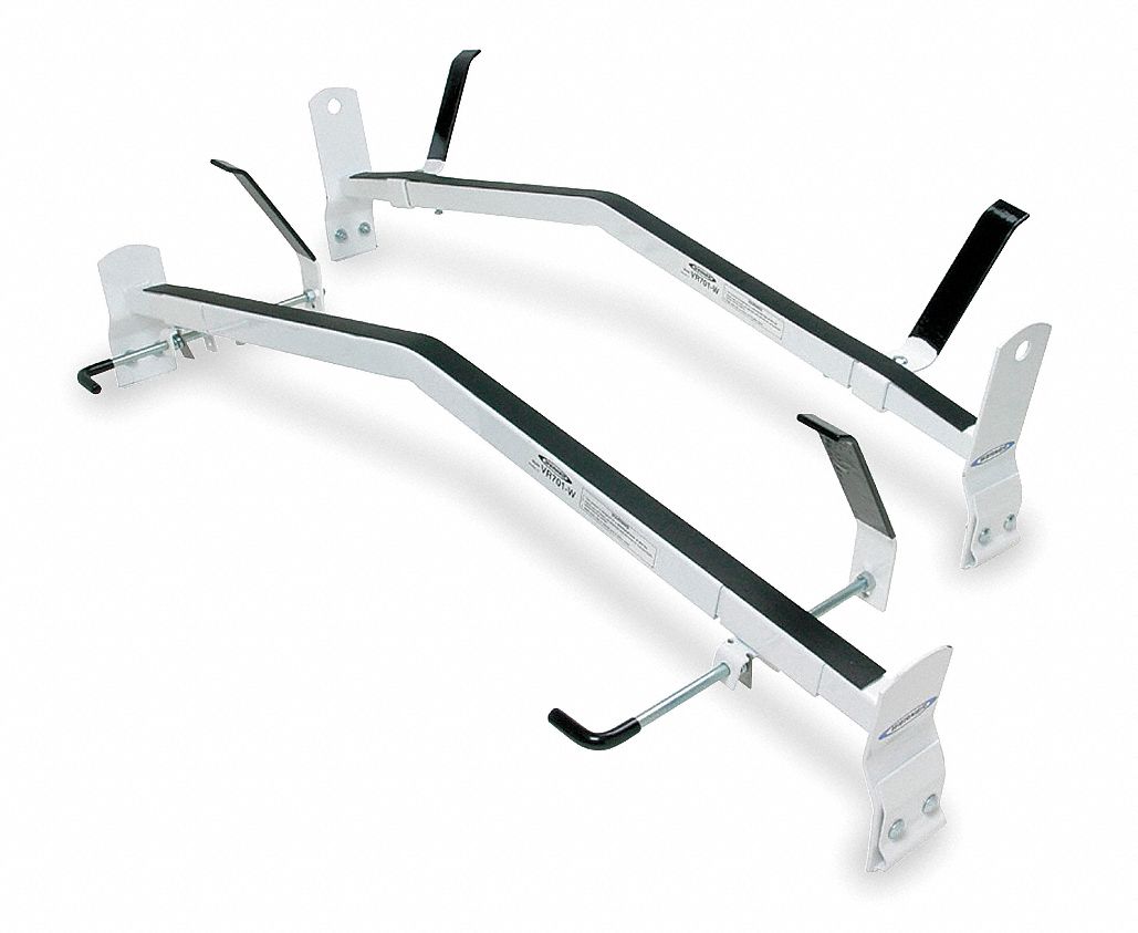 Double Side Ladder Rack, Powder Coated Steel, 600 lb Load Capacity ...