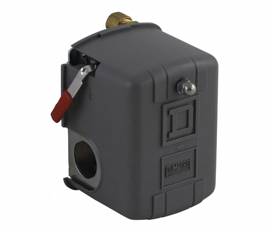 SQUARE D Interruptor de Presión Compresor de Aire, Rango 40 a 150 psi ...