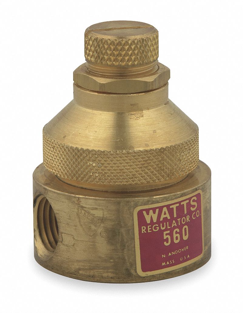 Pressure Regulator, Brass, 0 to 60 psi - Grainger