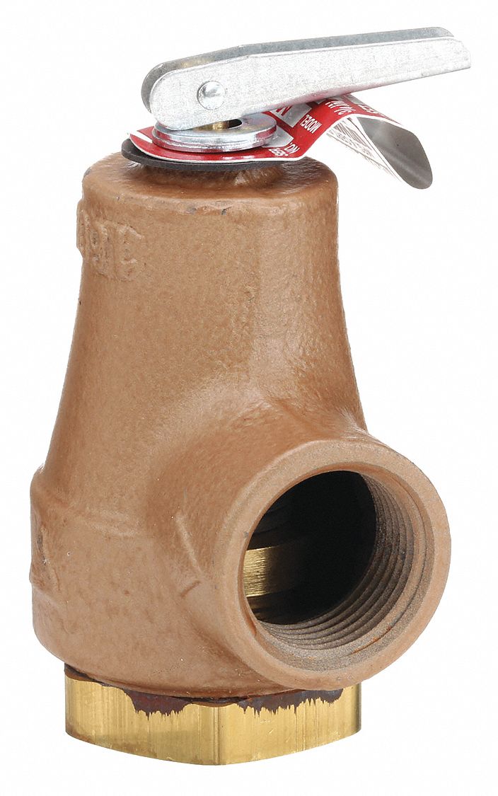 WATTS, NPT x NPT, 3/4 in x 3/4 in, Safety Relief Valve - 3AZD6|3/4 374 ...