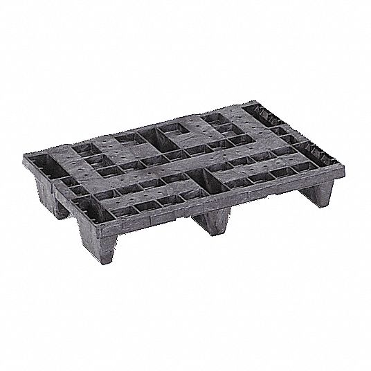 Nestable, 28 1/8 in Overall Lg, Pallet - 3AZH5|20x28 CISF Blk - Grainger
