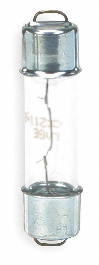 Miniature Incandescent Bulb, T3, Miniature Cap, Lumens 151, Watts 12.0 ...