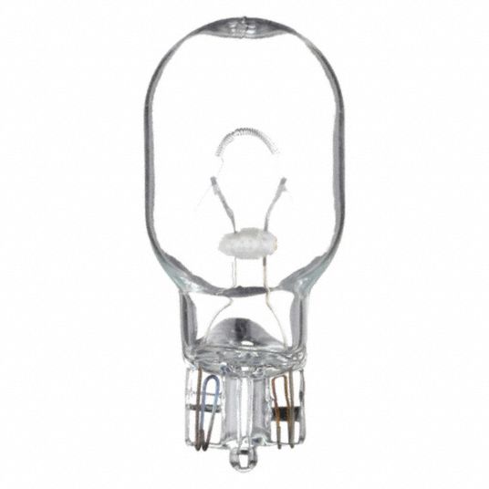 Miniature Incandescent Bulb, T5, Glass Wedge (W2.1x9.5d), Lumens 264 ...