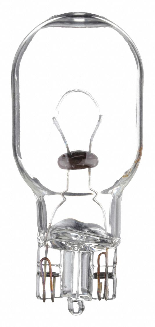Miniature Incandescent Bulb, T5, Glass Wedge (W2.1x9.5d), Lumens 188 ...