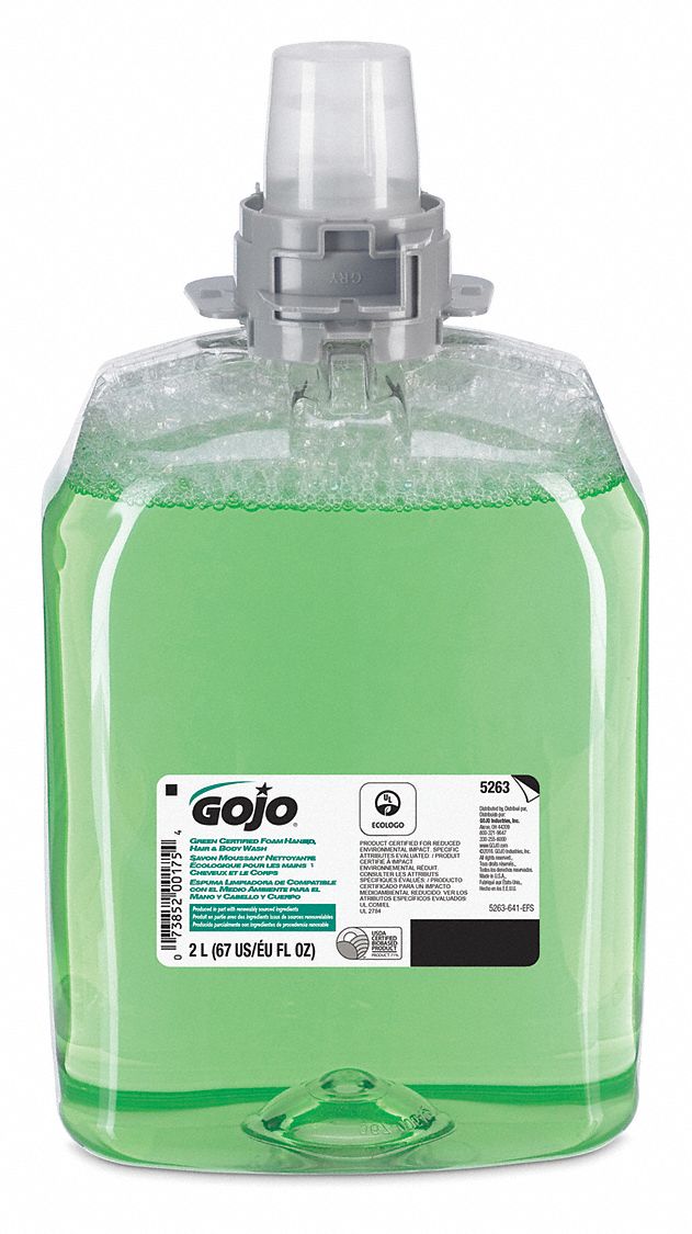 GOJO, 2,000 mL, Cartridge, Body Wash/Hand Soap/Shampoo Combo - 3CB51 ...