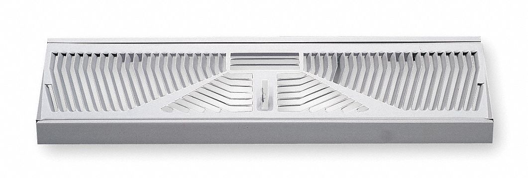 AMERIFLOW Baseboard Register, White, 18" W, 18" H - 3CC46|3018W18 ...