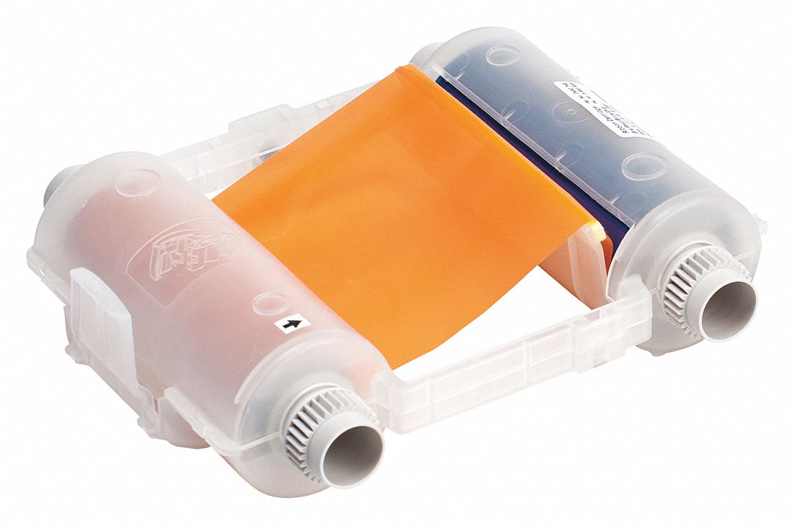 4 3/32 in x 200 ft, Black/Blue/Orange/Red, Label Printer Ribbon ...
