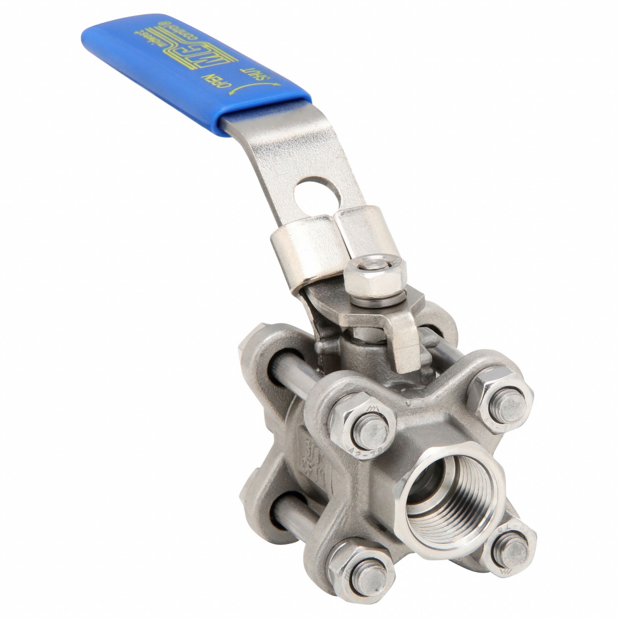 3/8 in, 316 Stainless Steel, Manual Two-Way Ball Valve - 3CFU9|G-S3P1K ...