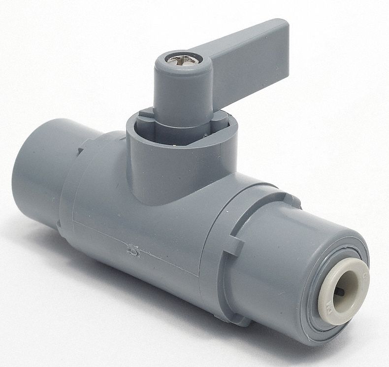 1/4 in, PVC, Manual Two-Way Ball Valve - 3CGF9|6886790 - Grainger