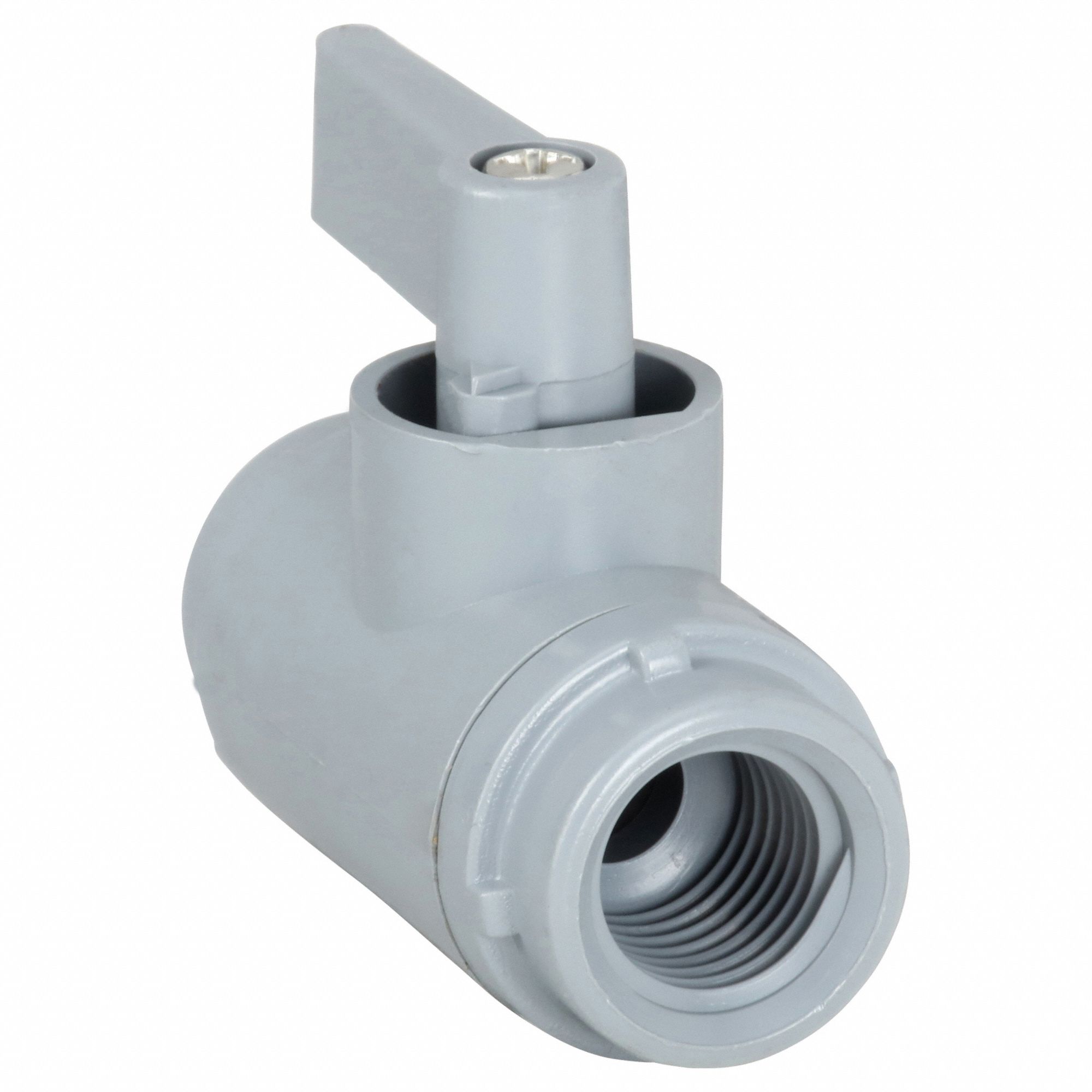 1/4 in, PVC, Manual Two-Way Ball Valve - 3CGF4|3990290 - Grainger