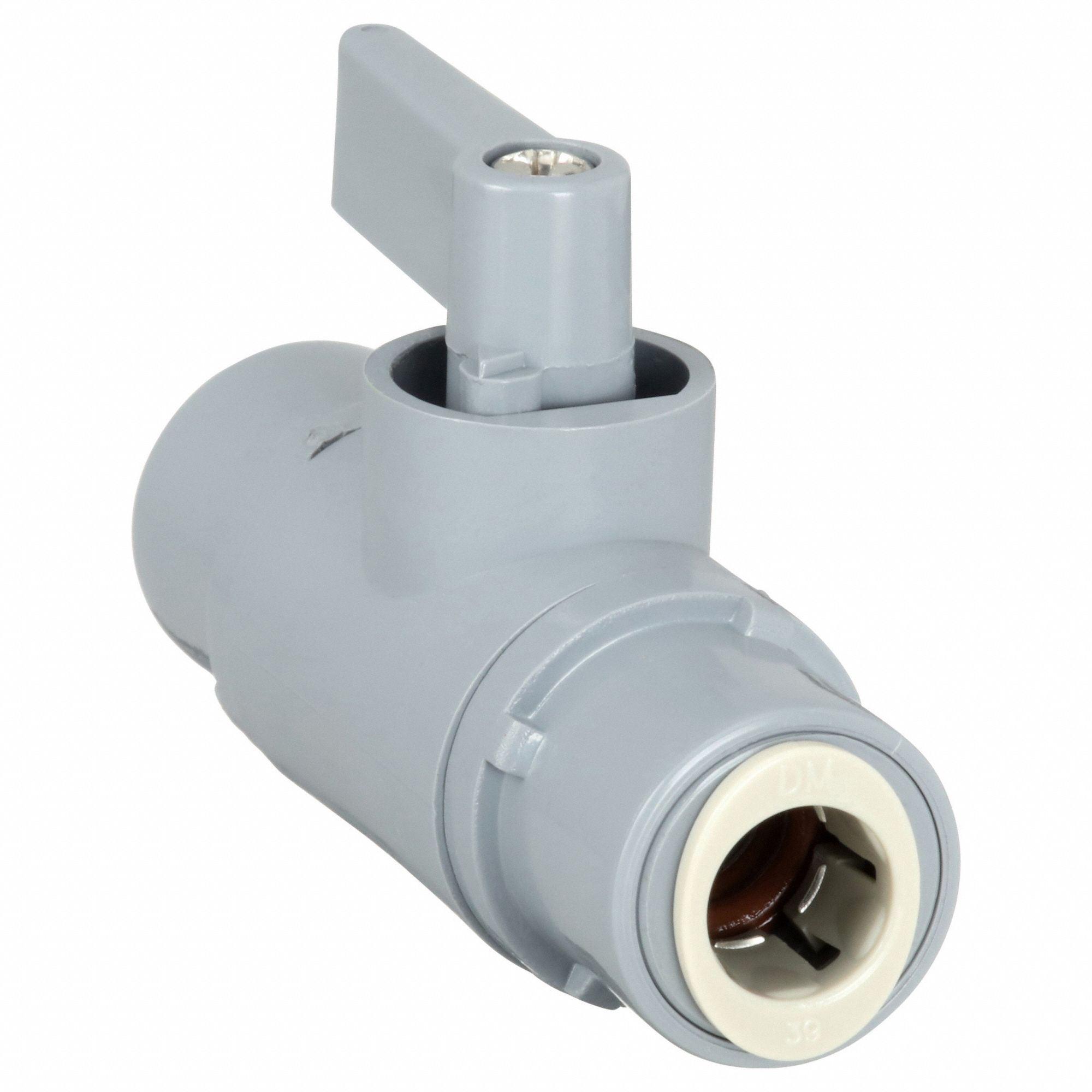 3/8 in, PVC, Manual Two-Way Ball Valve - 3CGG1|6886290 - Grainger