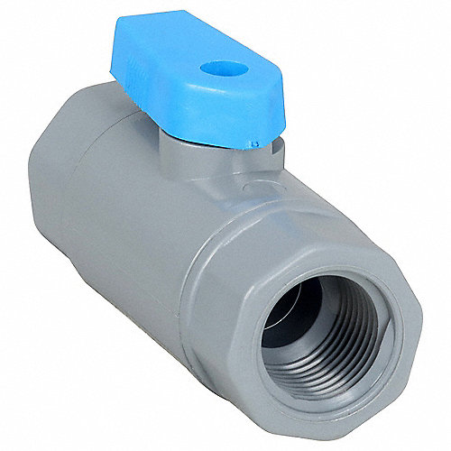 APPROVED VENDOR Válvula Esférica PVC FNPT x FNPT, Largo, 3/8 APPROVED VENDOR Válvula Esférica PVC FNPT x FNPT, Largo, 3/8