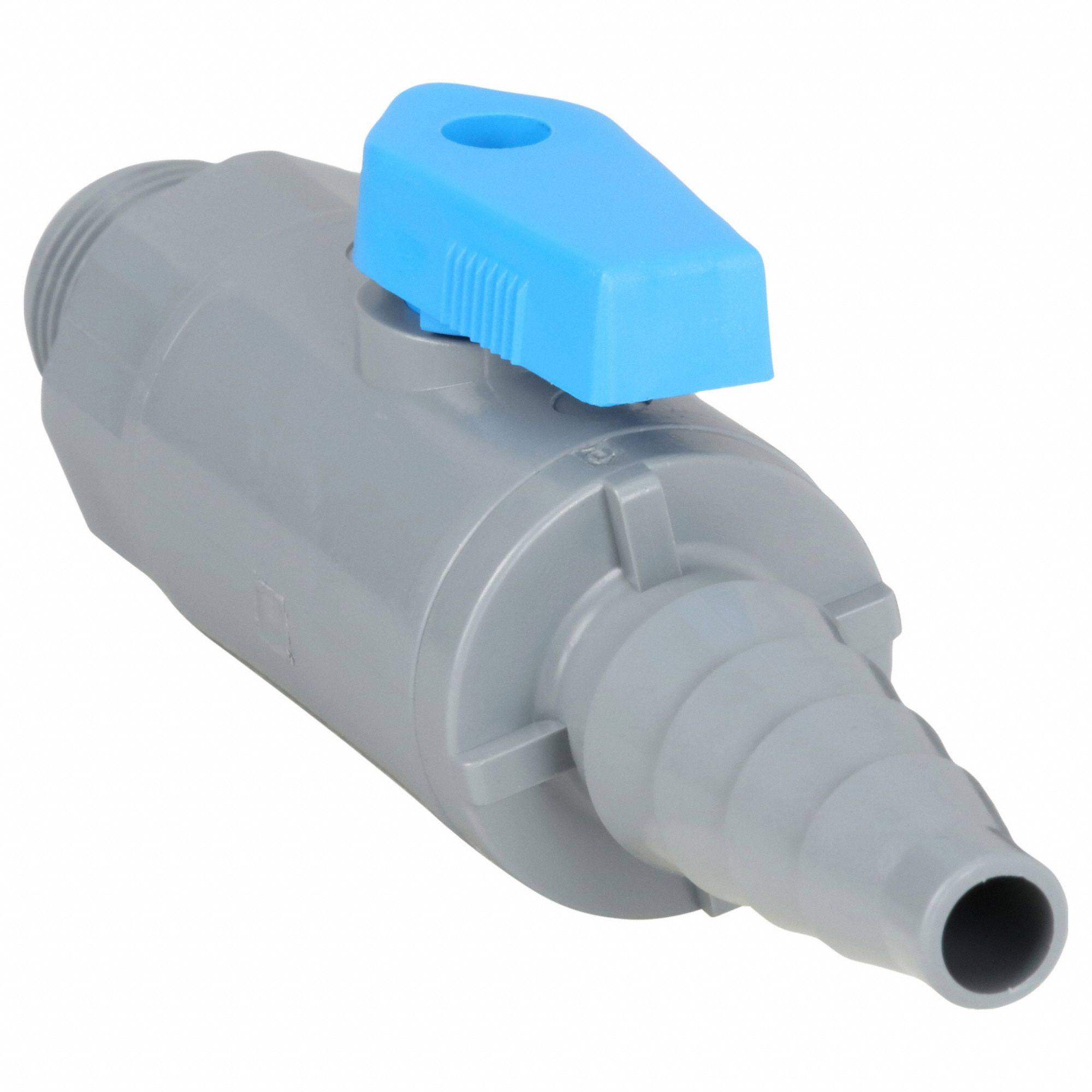 3/8 in, PVC, Manual Two-Way Ball Valve - 3CGL8|PVC 638-TB6M-F - Grainger